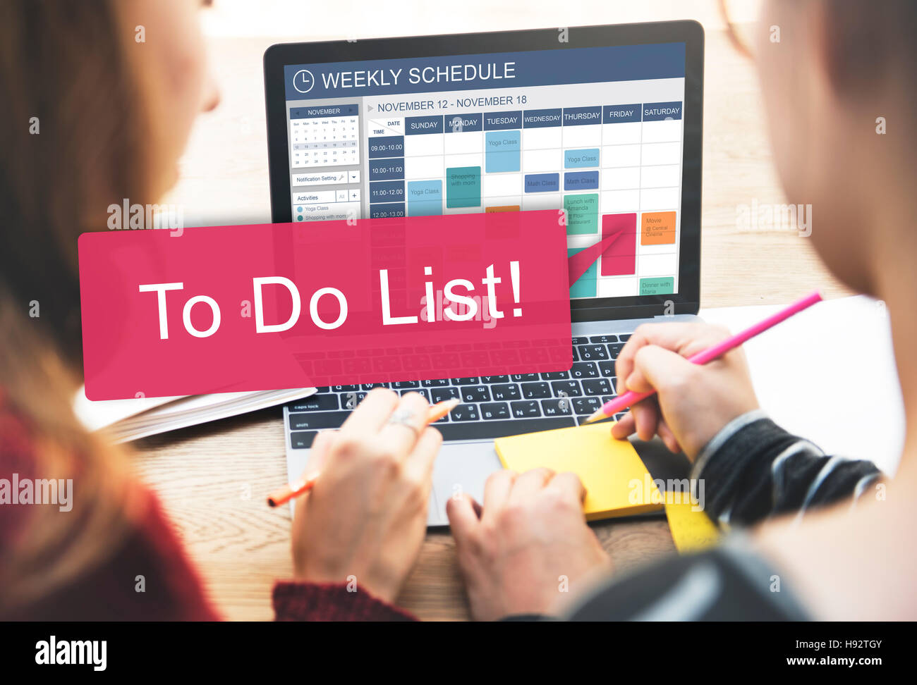 To Do List Memo Task Reminder Ideas Note Concept Stock Photo - Alamy