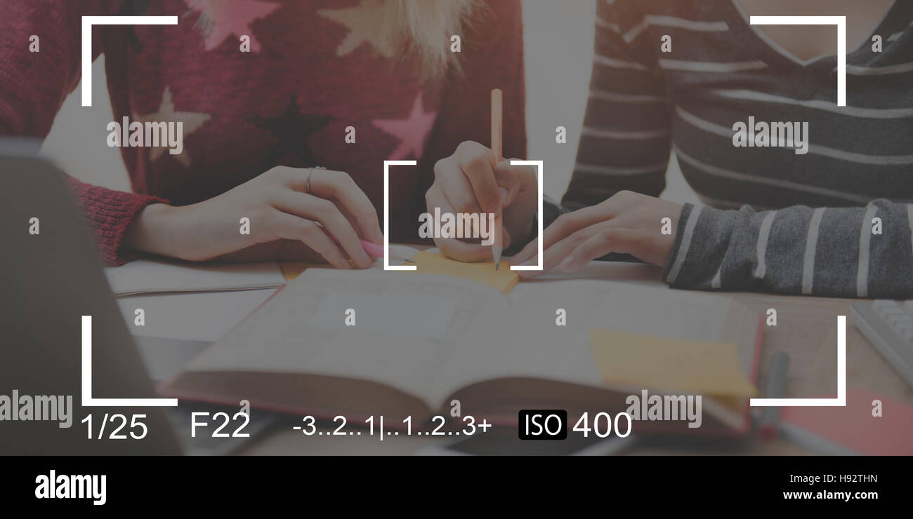 Photography Frame Portrait Focus Copy Space Concept Stock Photo - Alamy