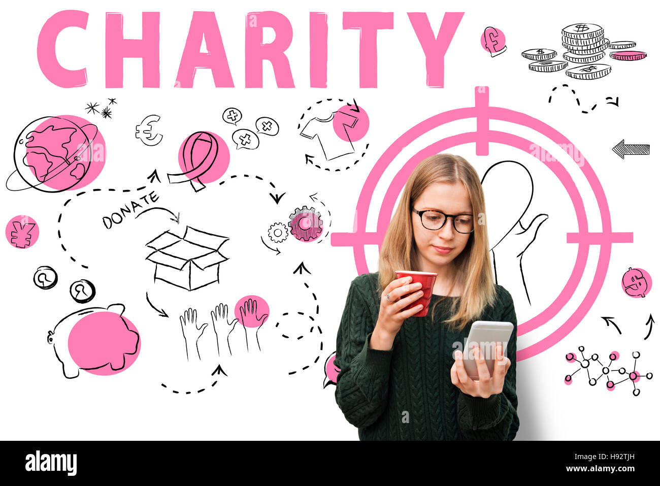 Charity Aid Donation Awareness Concept Stock Photo - Alamy