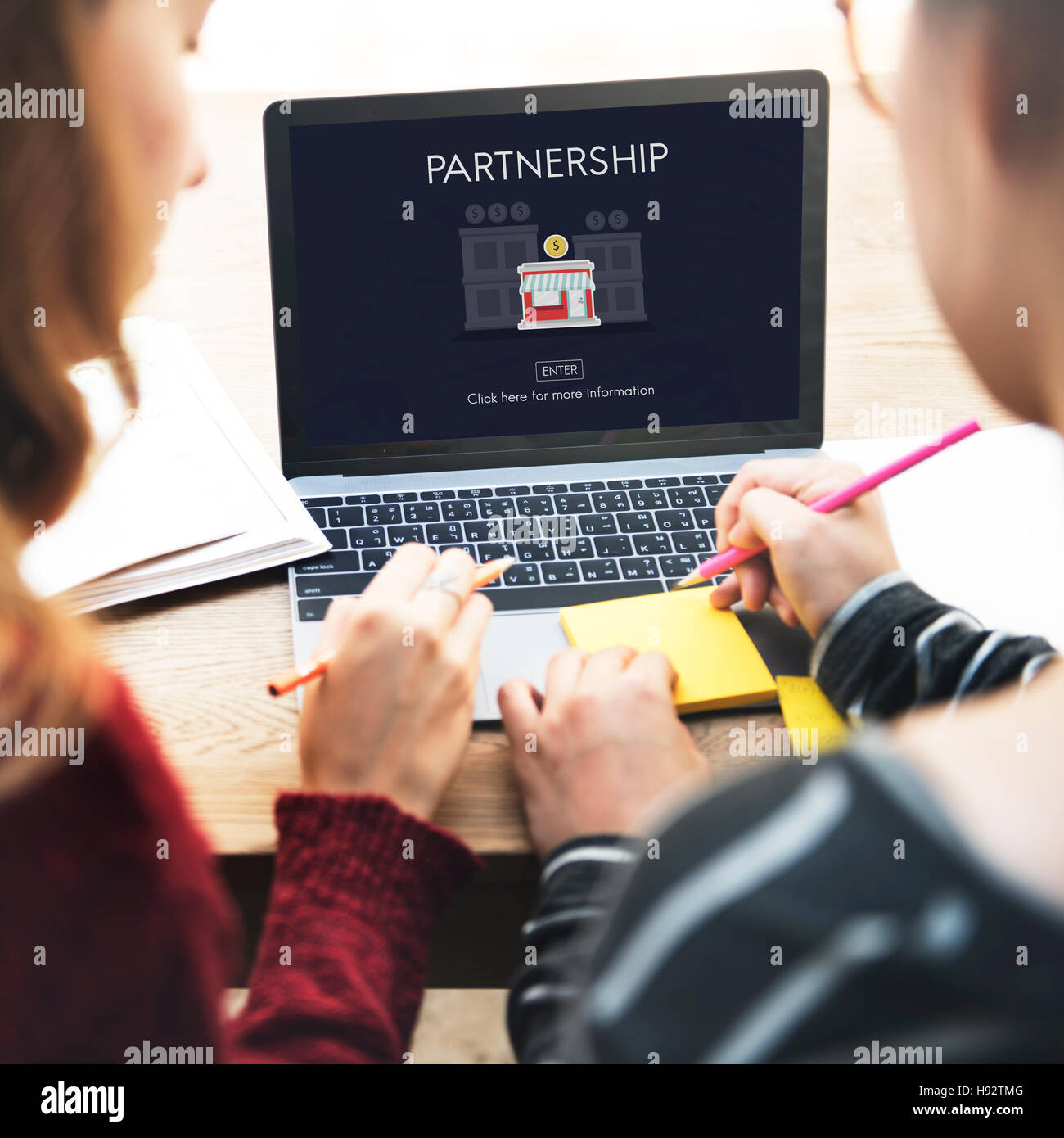 Partnership Launch Startup New Business Concept Stock Photo - Alamy