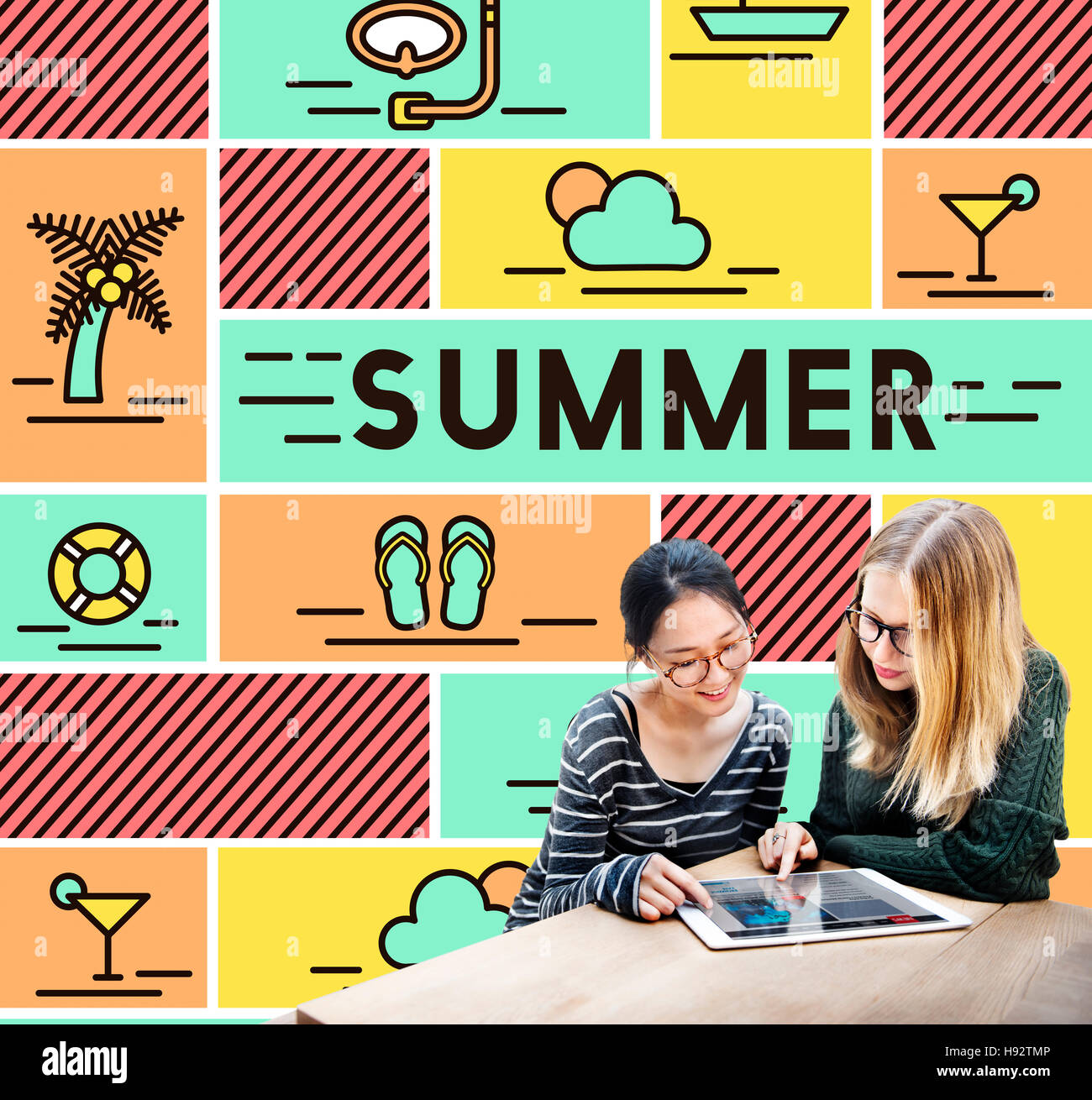 Summer Holiday Rest Vacation Relaxation Concept Stock Photo - Alamy