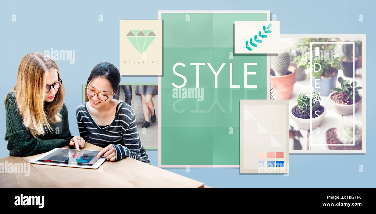 Style Design Creativity Trends Concept Stock Photo - Alamy