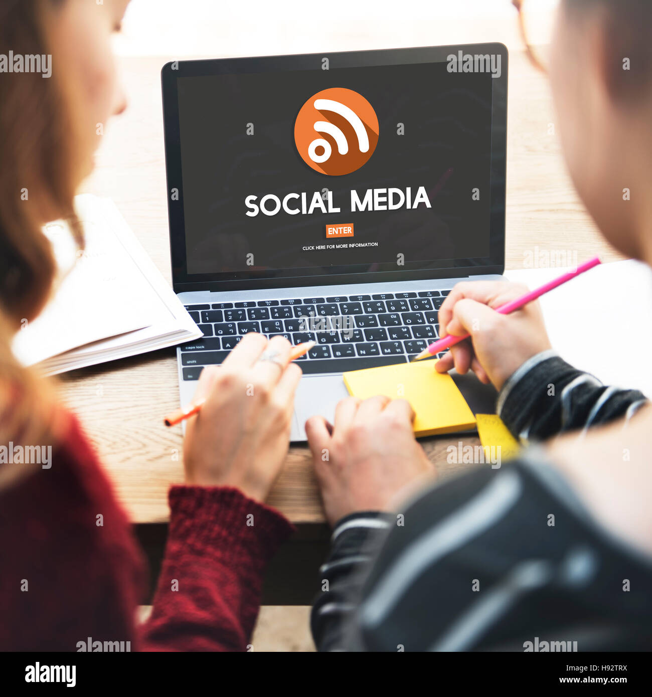 Social Media Communication Community Sharing Concept Stock Photo - Alamy