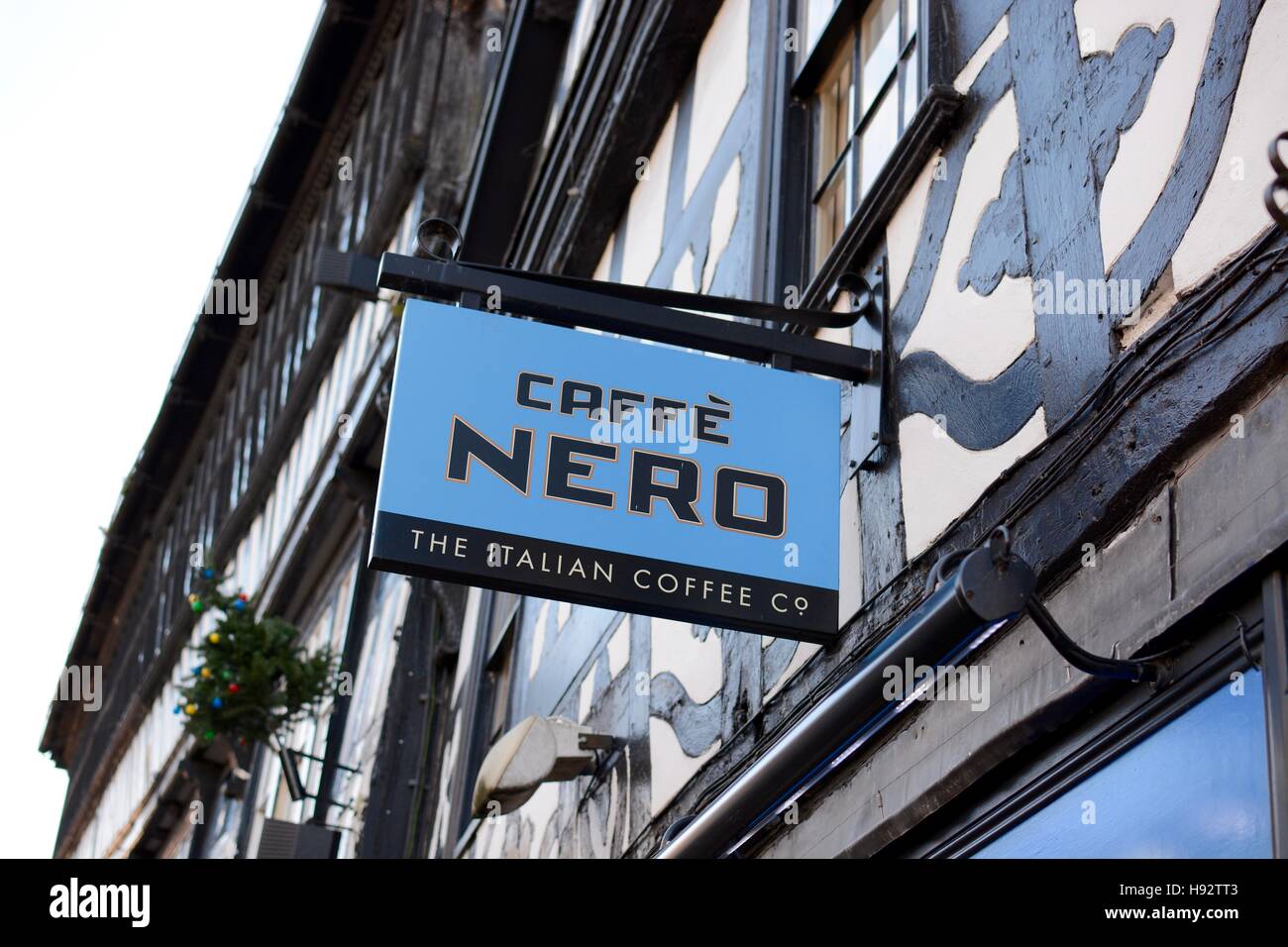 Caffe Nero sign, Nantwich Stock Photo - Alamy