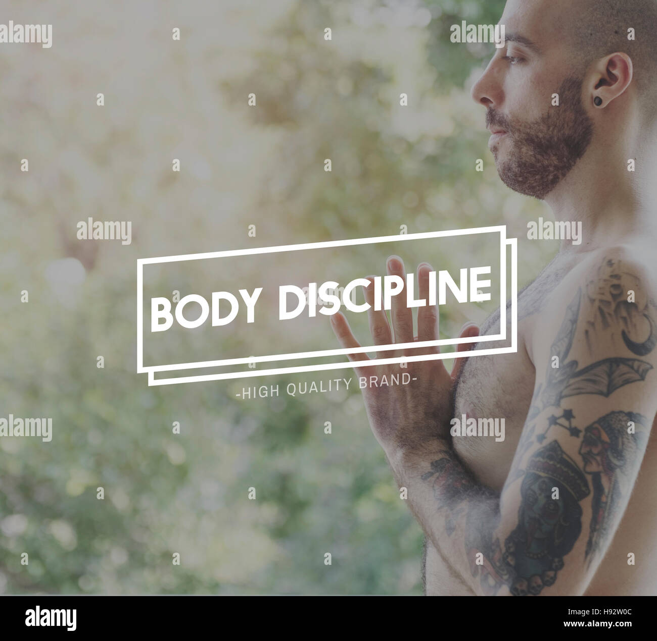 Body Discipline Meditation Mindfulness Spirituality Concept Stock Photo ...