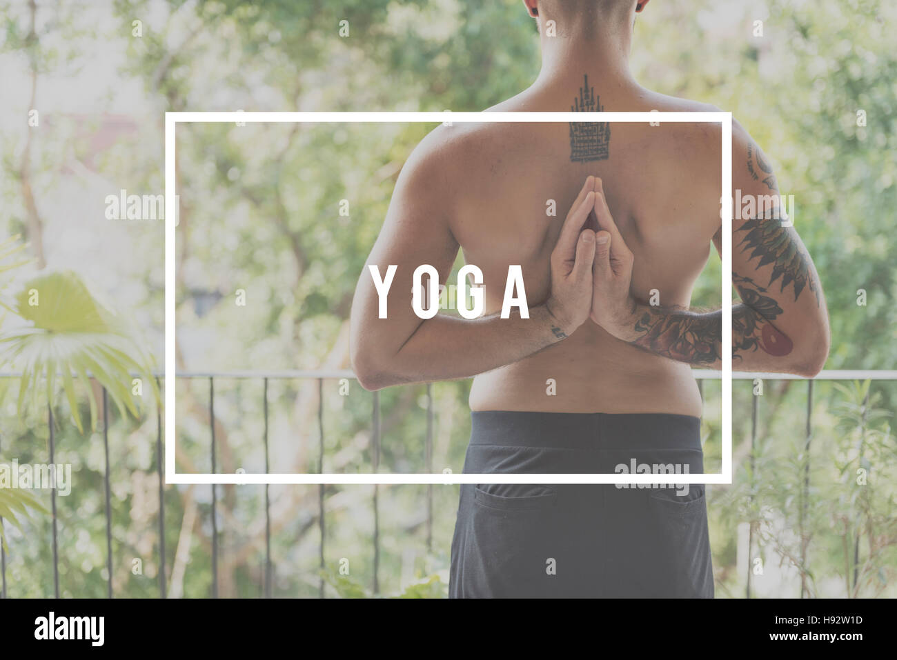 Yoga Active Calm Exercise Lifestyle Meditation Concept Stock Photo - Alamy