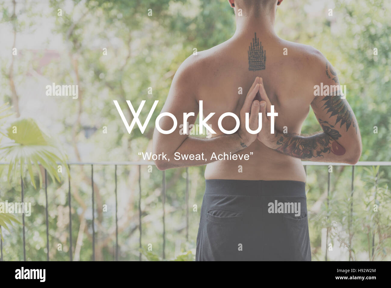 Workout Exercise Physical Activity Training Cardio Concept Stock Photo ...