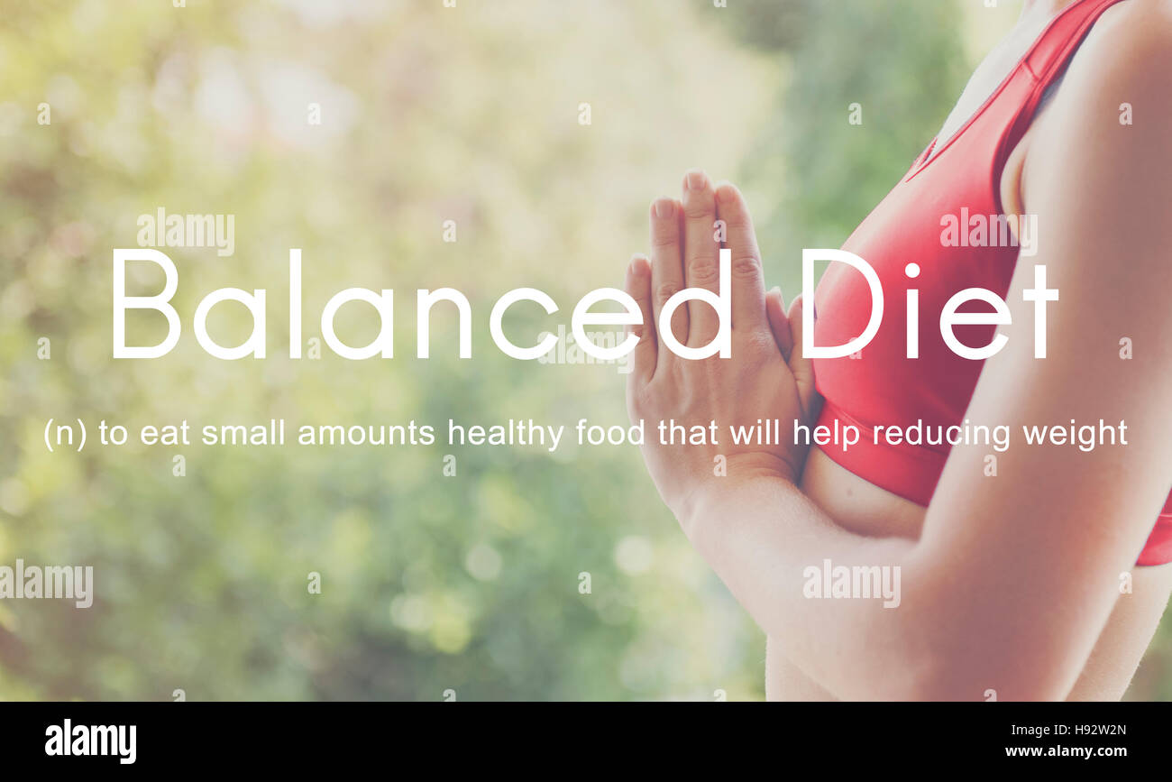 Balanced Diet Choice Eating Healthy Nutrition Concept Stock Photo - Alamy