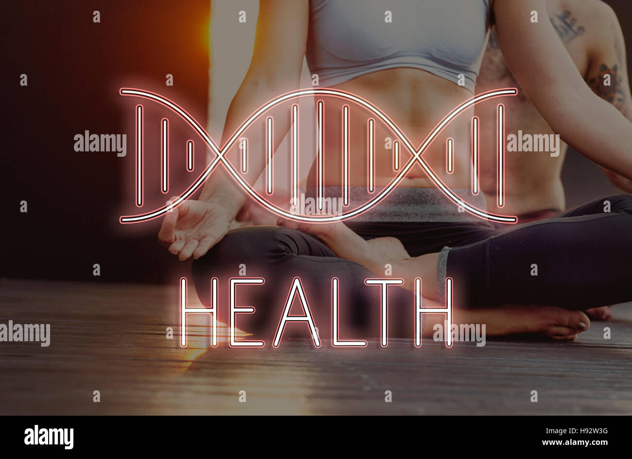 Health DNA Structure Symbol Concept Stock Photo - Alamy