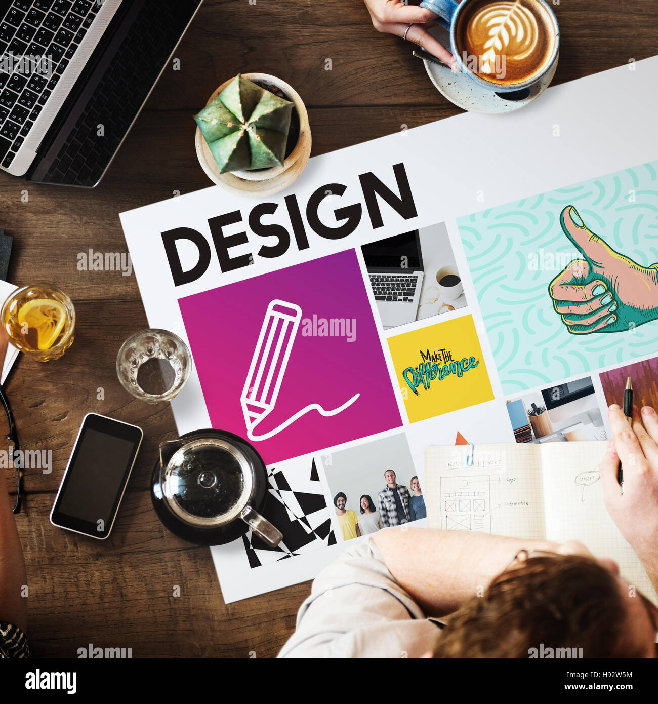 Art Pencil Drawing Creativity Imagination Skills Concept Stock Photo ...