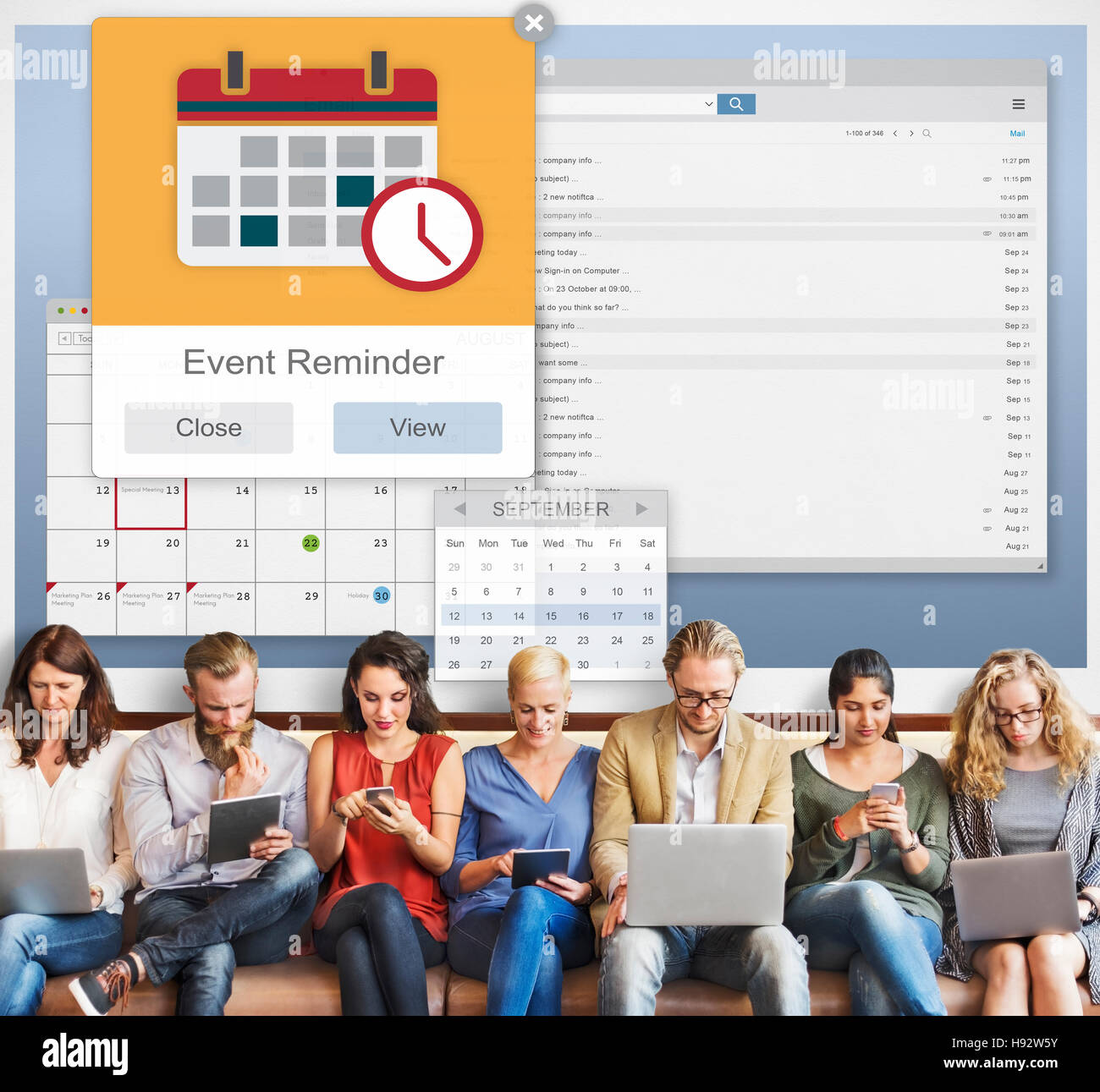Appointment Event Reminder Planner Concept Stock Photo - Alamy