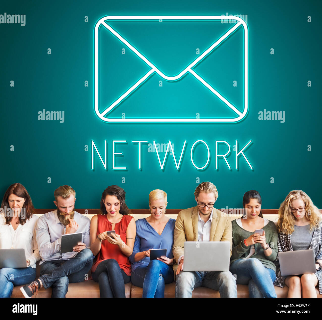 Message Letter Envelope Chat Graphic Concept Stock Photo - Alamy