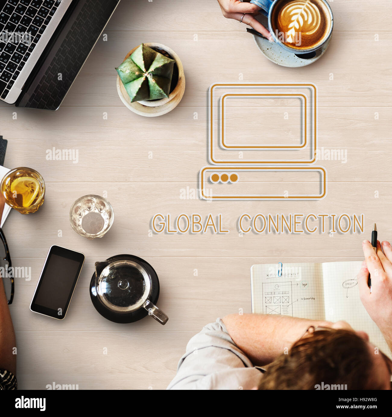 Webpage Website Media Computer Icon Concept Stock Photo - Alamy