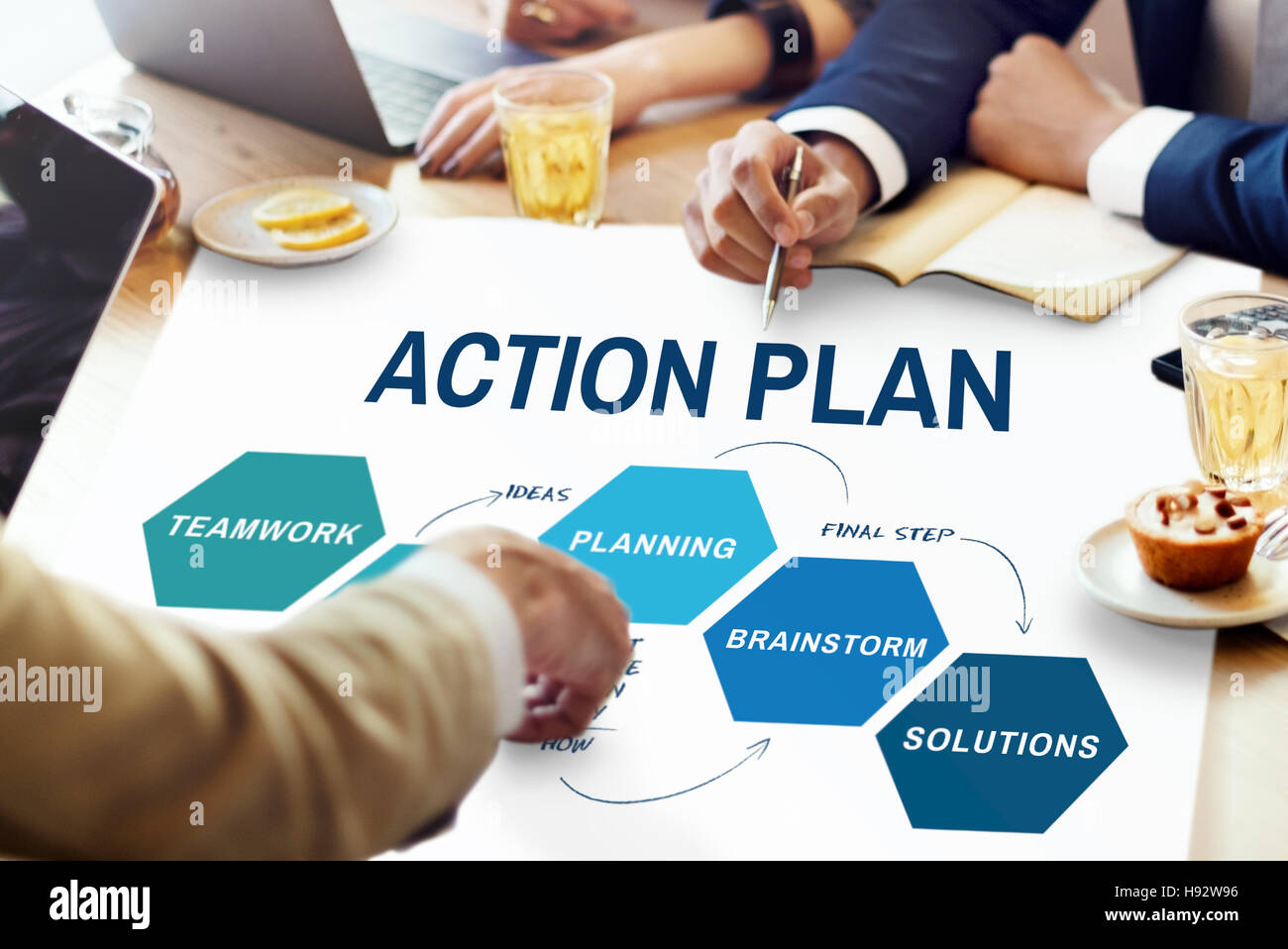 Business Plan Strategy Development Process Graphic Concept Stock Photo ...