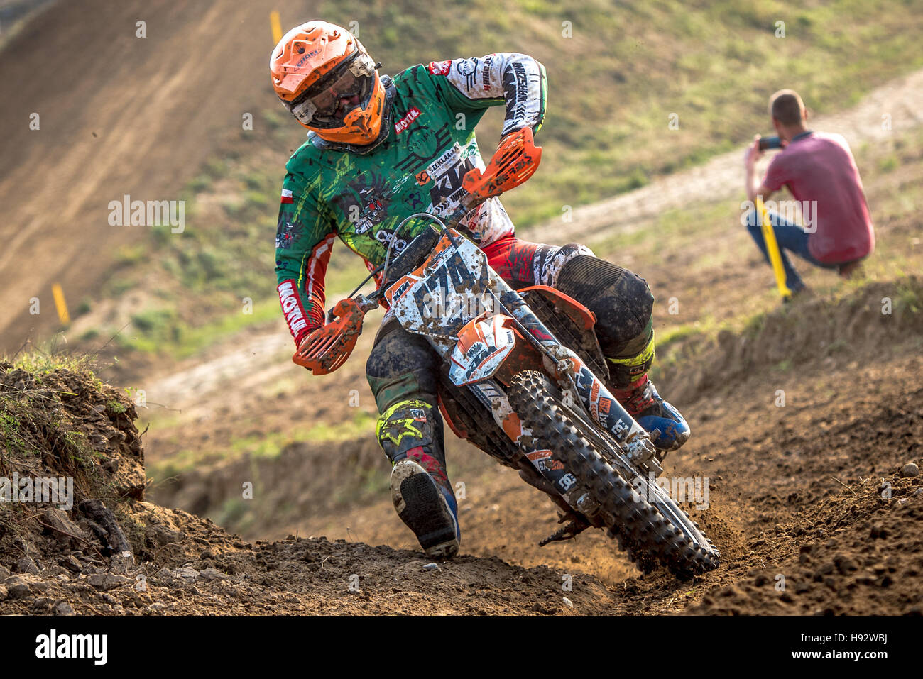 motocross rider in the race Stock Photo - Alamy