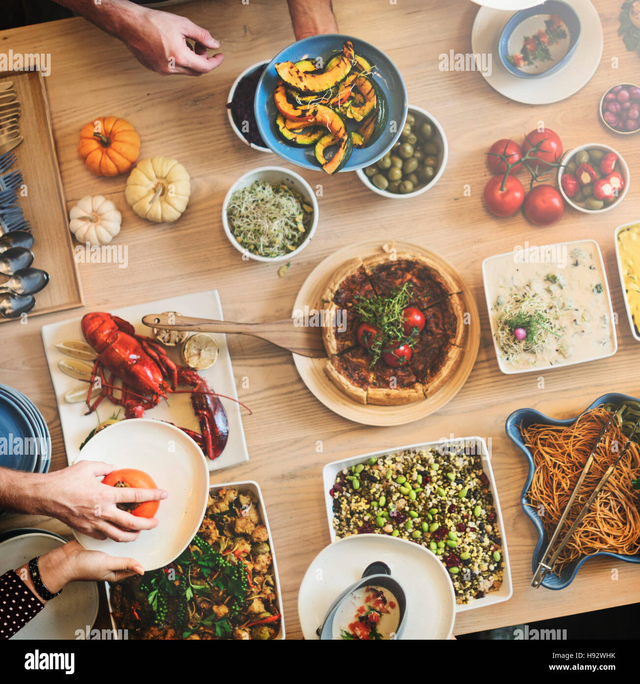 Indian family lunch party hi-res stock photography and images - Alamy