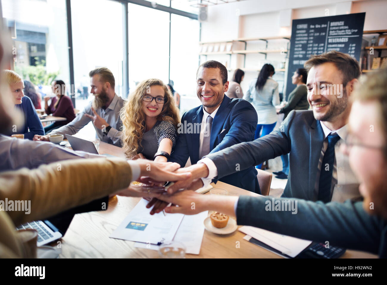 Business People Collaboration Teamwork Union Concept Stock Photo - Alamy