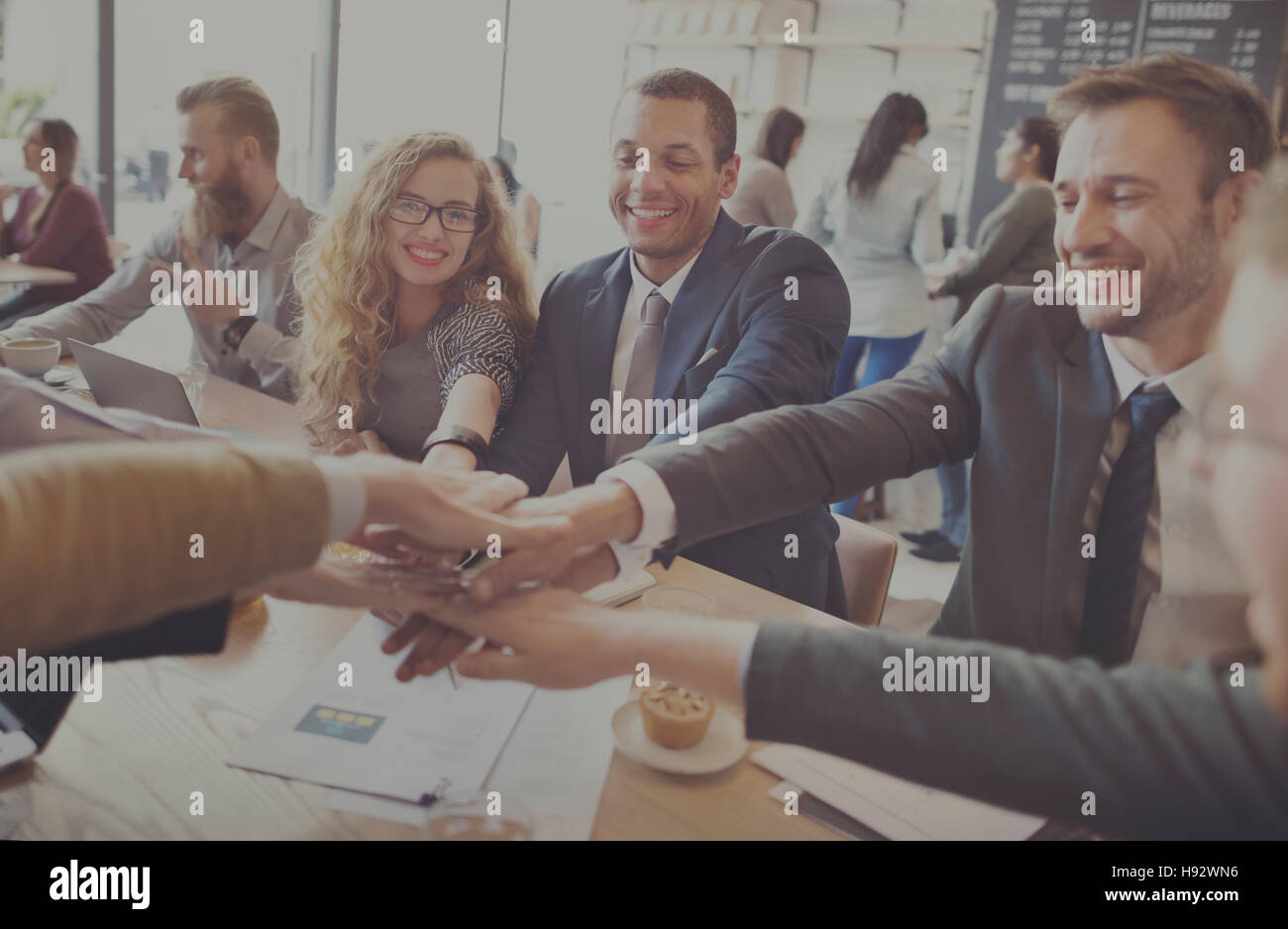 Business People Collaboration Teamwork Union Concept Stock Photo - Alamy