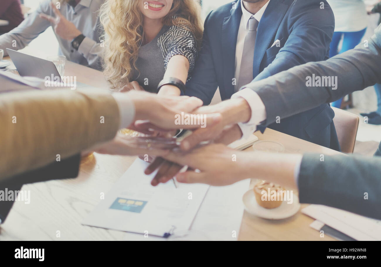 Business People Collaboration Teamwork Union Concept Stock Photo - Alamy