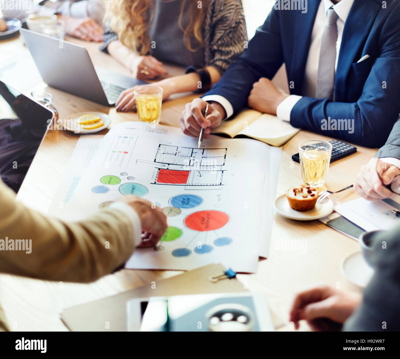 Team Meeting Brainstorming Planning Analysing Concept Stock Photo - Alamy