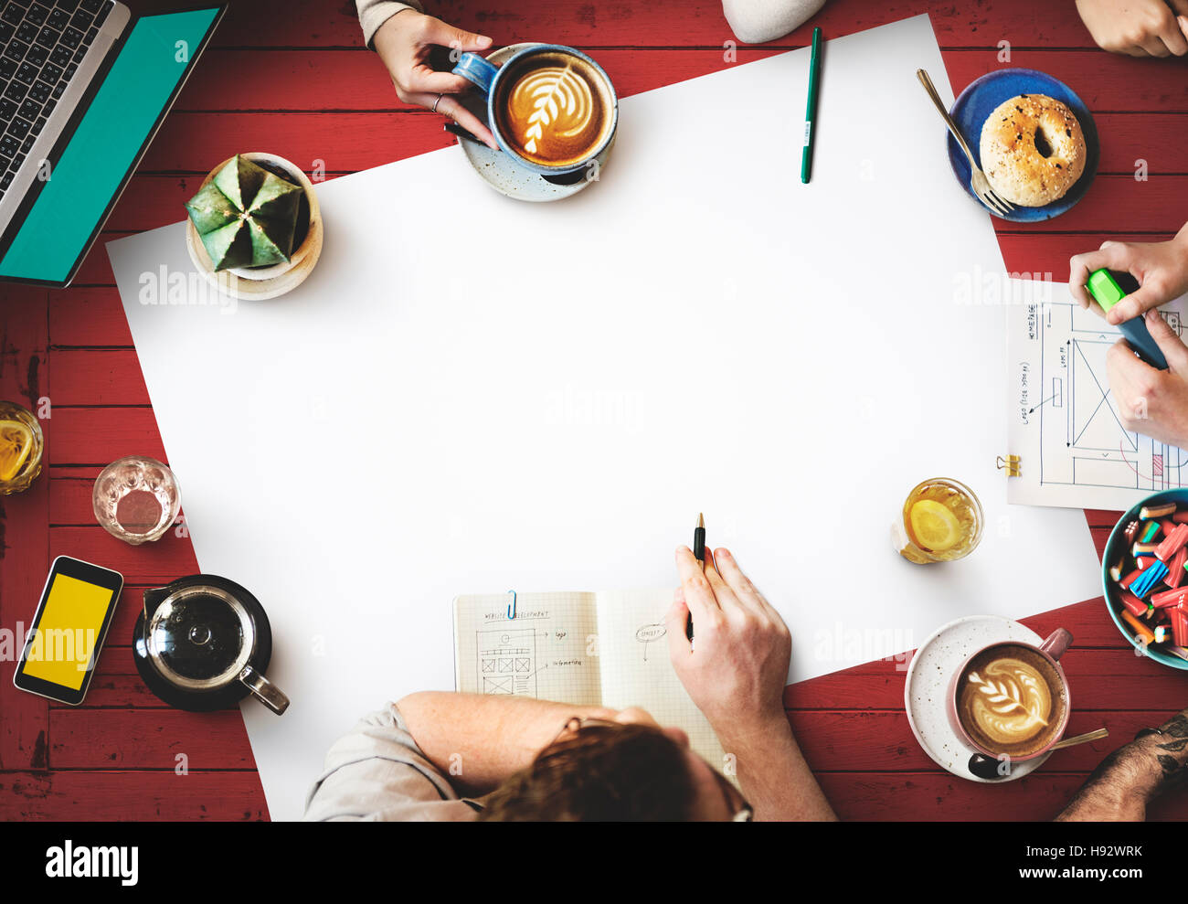 Web Design Team Working Planning Website Concept Stock Photo - Alamy