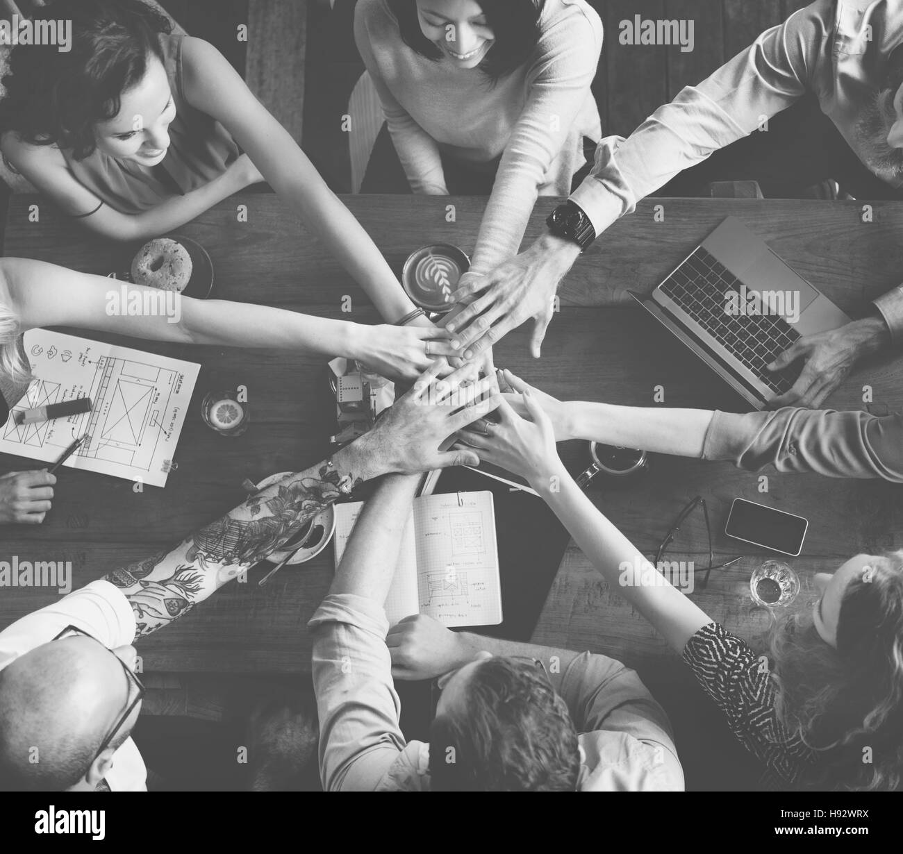 Team Unity Friends Meeting Partnership Concept Stock Photo - Alamy