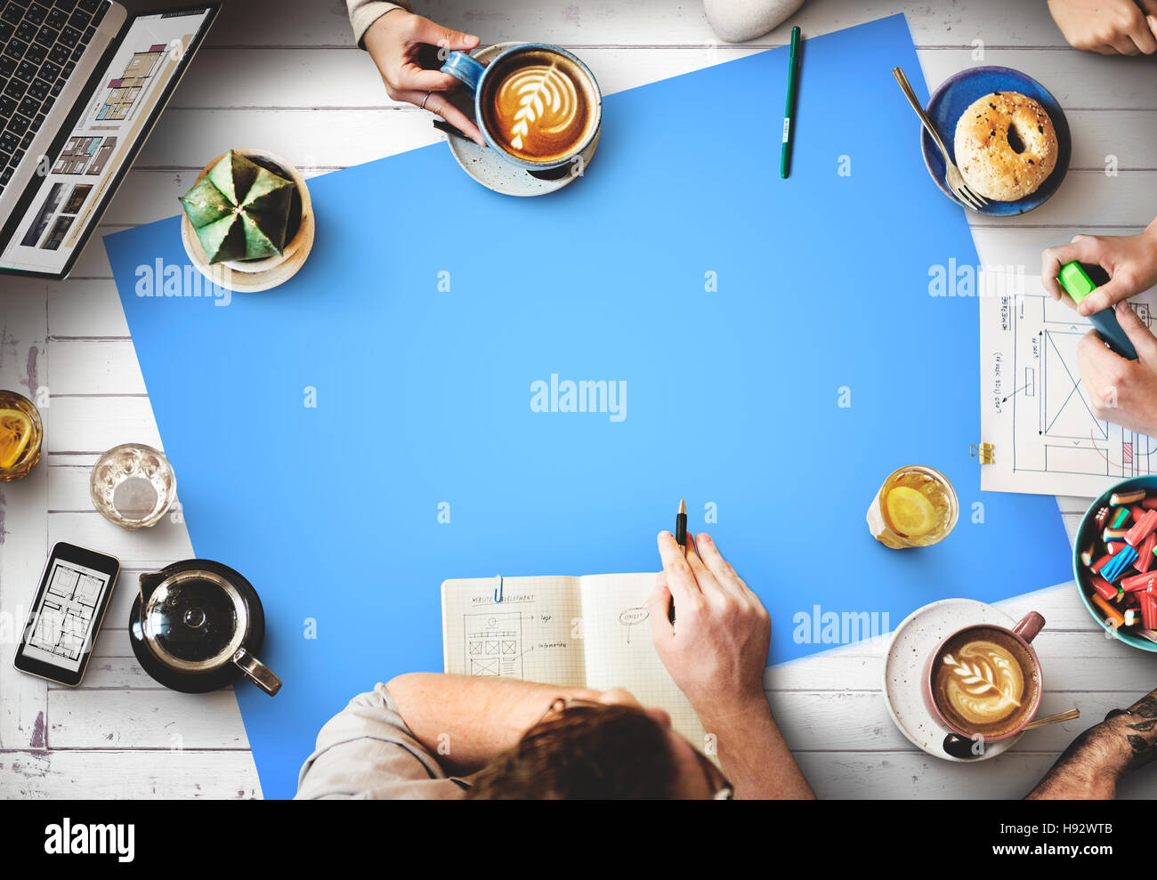Web Design Team Working Planning Website Concept Stock Photo - Alamy