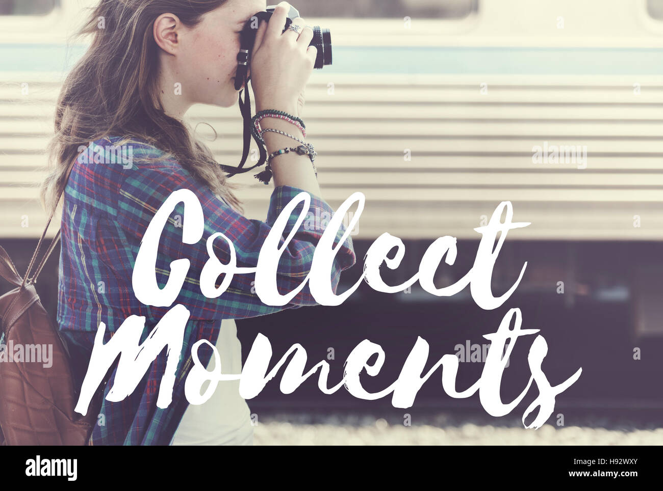 Collect Moments Adventure Enjoyment Explore Concept Stock Photo - Alamy