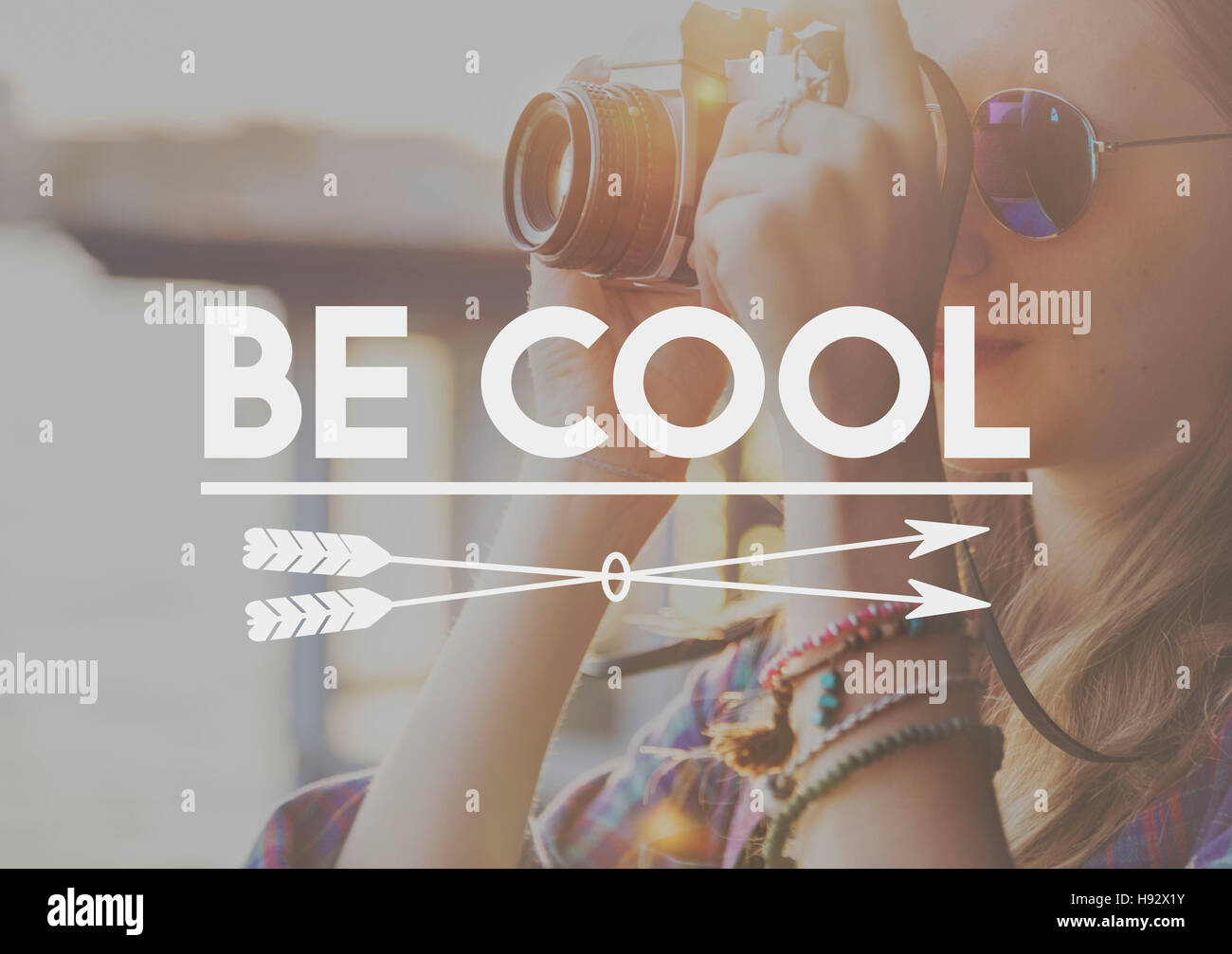 Be Cool Awesome Chic Trendy Fashionable Stylish Concept Stock Photo - Alamy