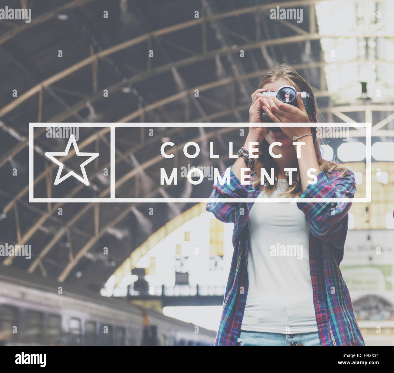 Capture Collect Moments Not Things Experience Concept Stock Photo - Alamy