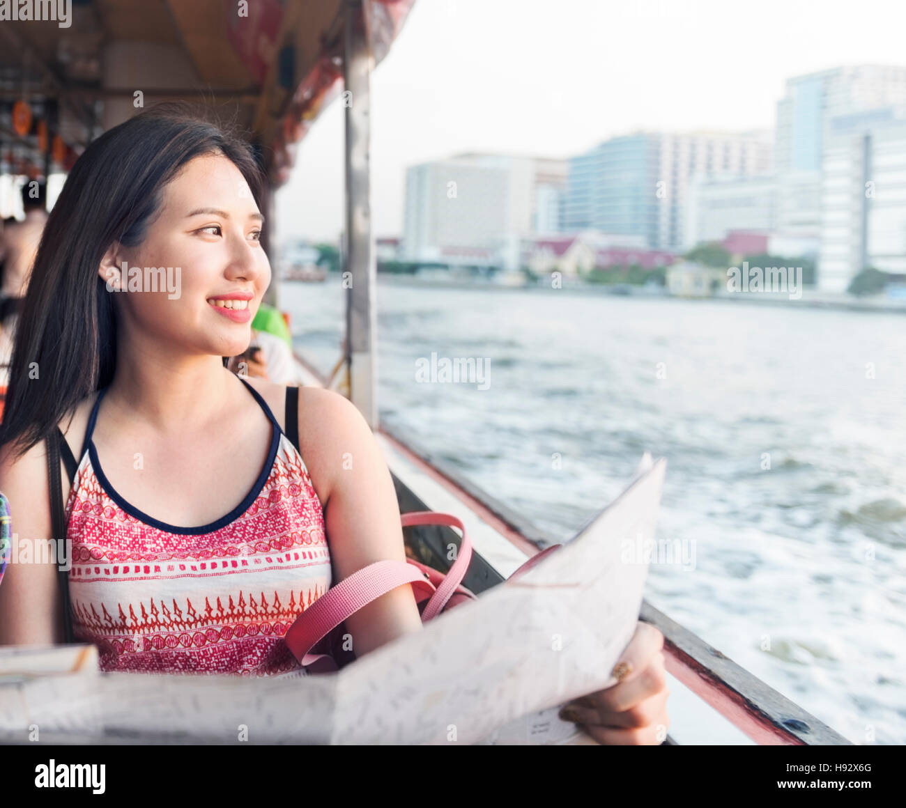 Girl Friendship Hangout Traveling Holiday Map Concept Stock Photo - Alamy