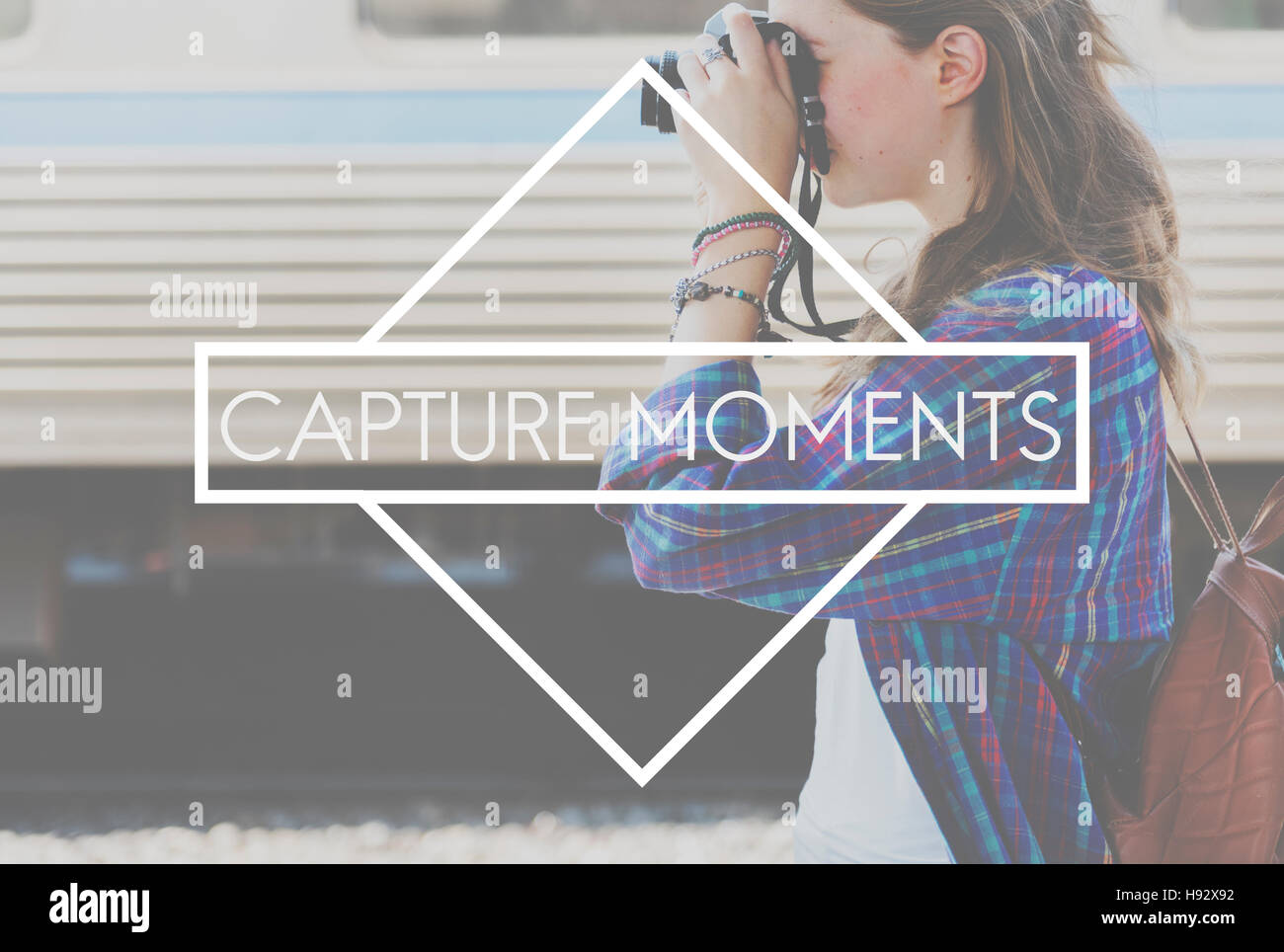 Capture Collect Moments Not Things Experience Concept Stock Photo - Alamy