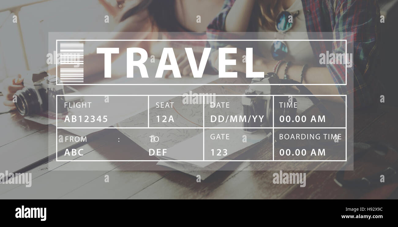 Flight Travel Vacation Holiday Destination Concept Stock Photo - Alamy