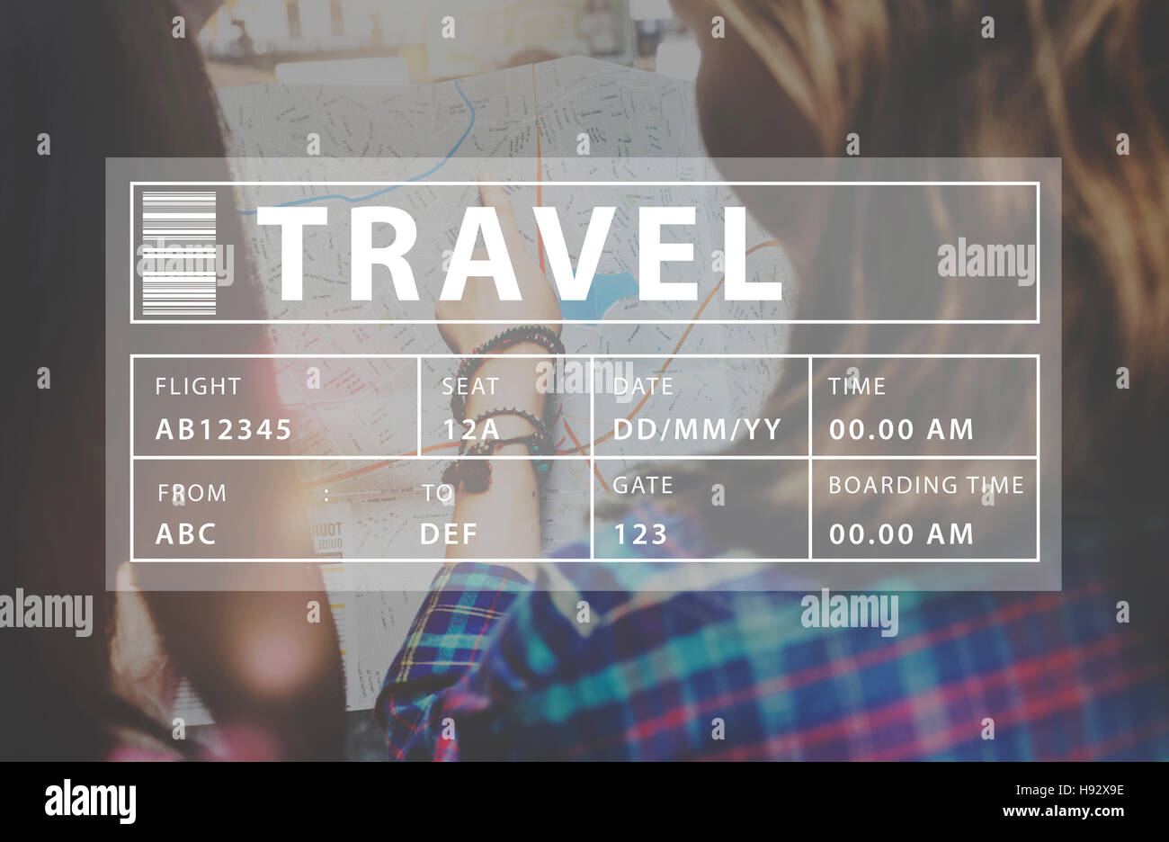 Flight Travel Vacation Holiday Destination Concept Stock Photo - Alamy