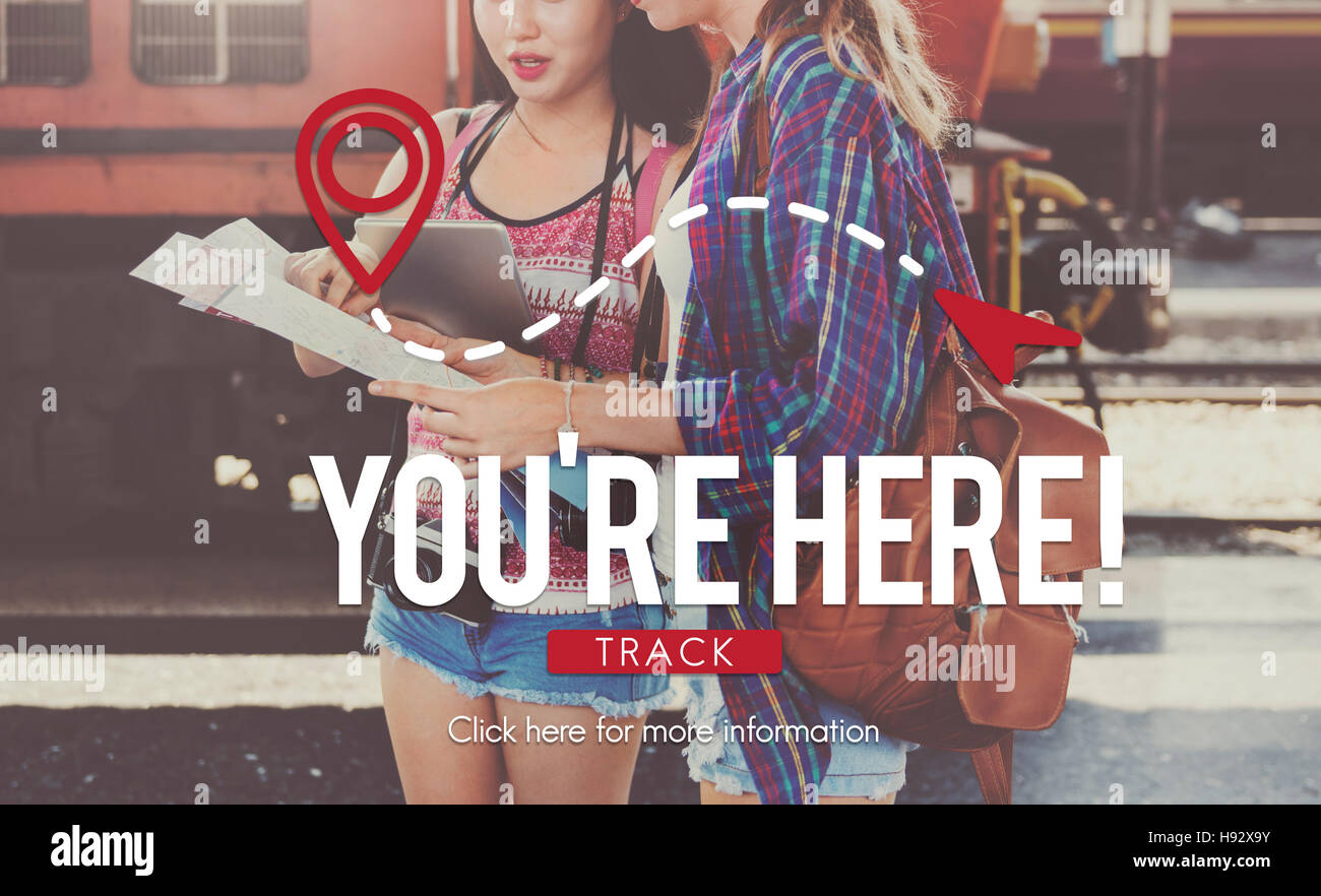 You Are Here Navigate Position Location Planning Concept Stock Photo ...