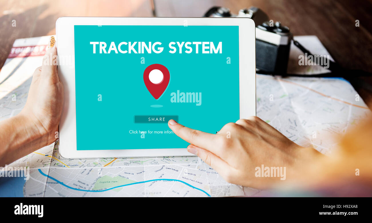 Route map navigation track hi-res stock photography and images - Alamy