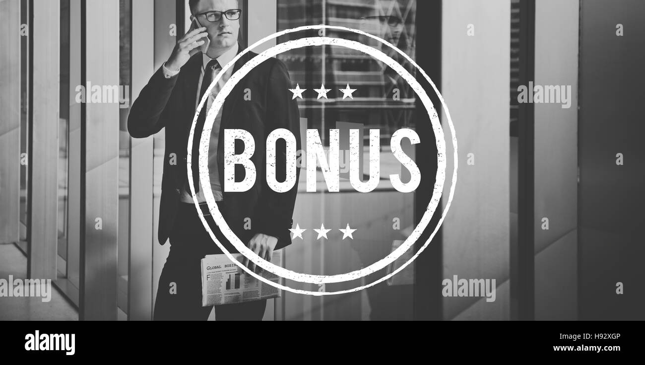 Bonus Prize Profit Incentive Additional Compensation Concept Stock ...