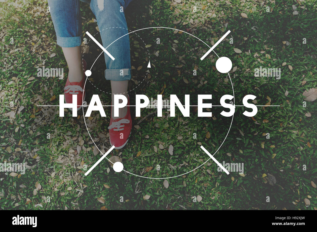 Happy Life Feel Good Happiness Live Concept Stock Photo - Alamy