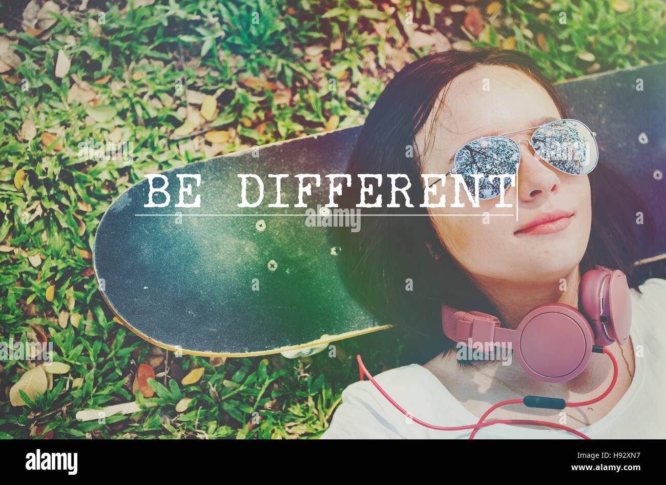 Be Different Unique Style Outstanding Change Concept Stock Photo - Alamy