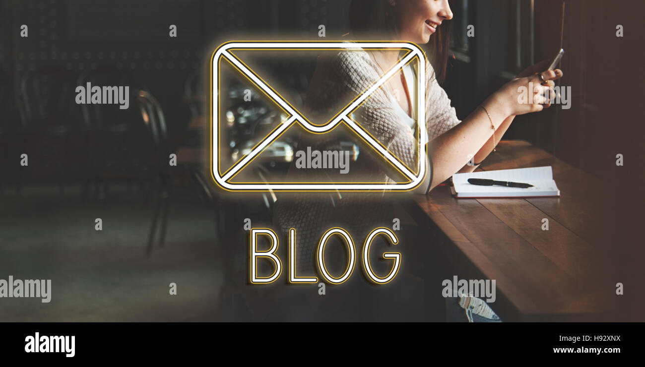 Message Social Network Chat Texting Graphic Concept Stock Photo - Alamy