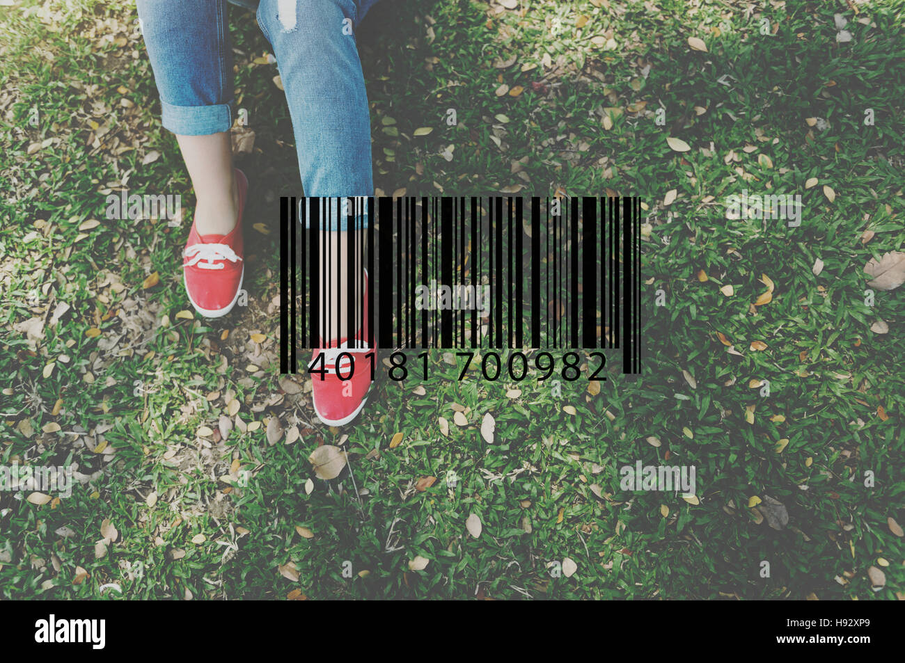 Barcode Mark Sign Market Item Concept Stock Photo - Alamy