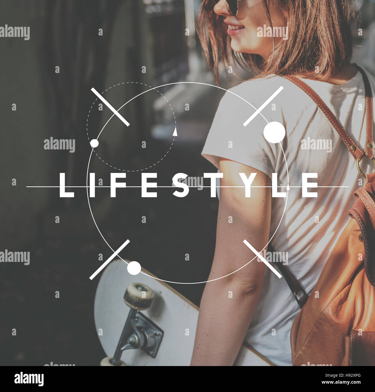 Modern Woman Style Happy Girls Concept Stock Photo - Alamy