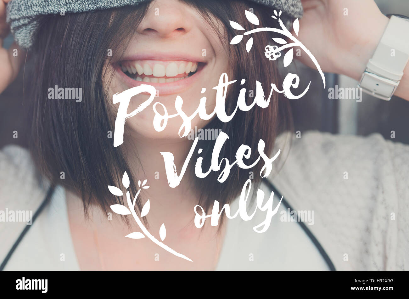 Positive Attitude Motivation Inspiration Thinking Concept Stock Photo ...