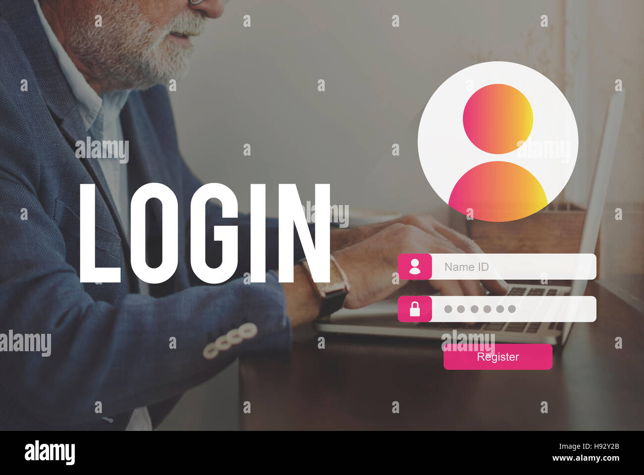 LogIn User Password Privacy Concept Stock Photo - Alamy