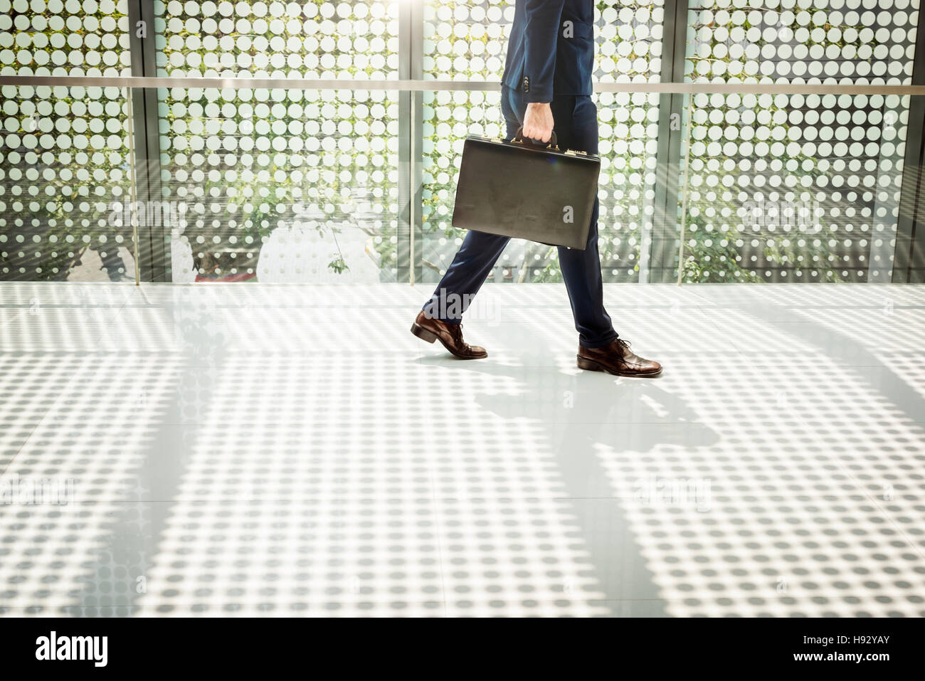 Business Man Going Walking to Work Concept Stock Photo - Alamy