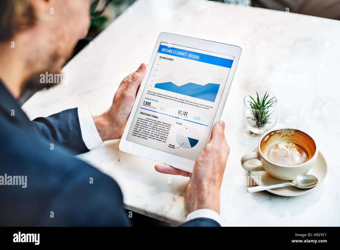 Businessman Working Thinking Business Plan Concept Stock Photo - Alamy