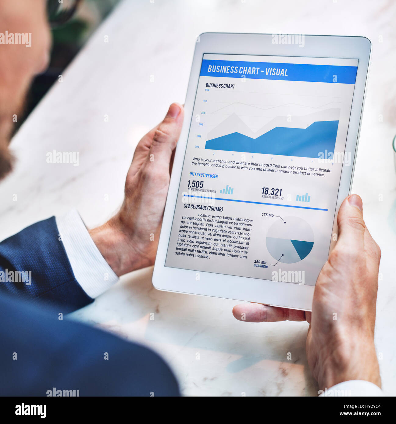 Businessman Working Thinking Business Plan Concept Stock Photo - Alamy