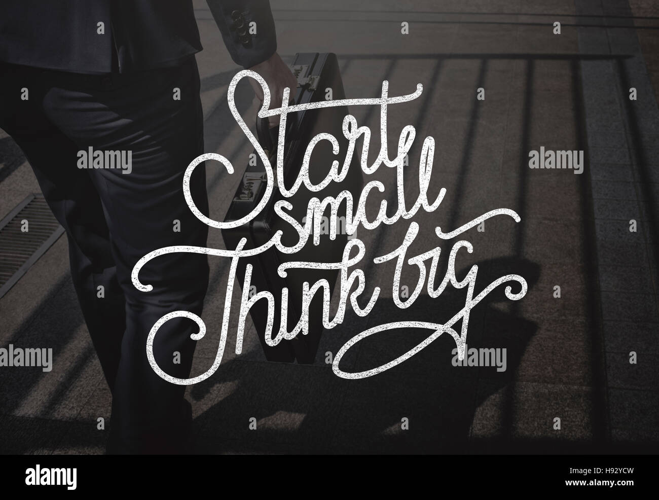 Start Small Think Big Ideas Creativity Aspirations Concept Stock Photo ...