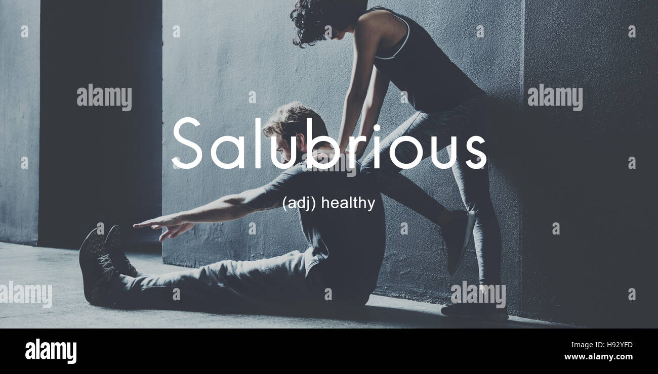 Salubrious Wellness Healthy Fitness Strong Powerful Concept Stock Photo ...