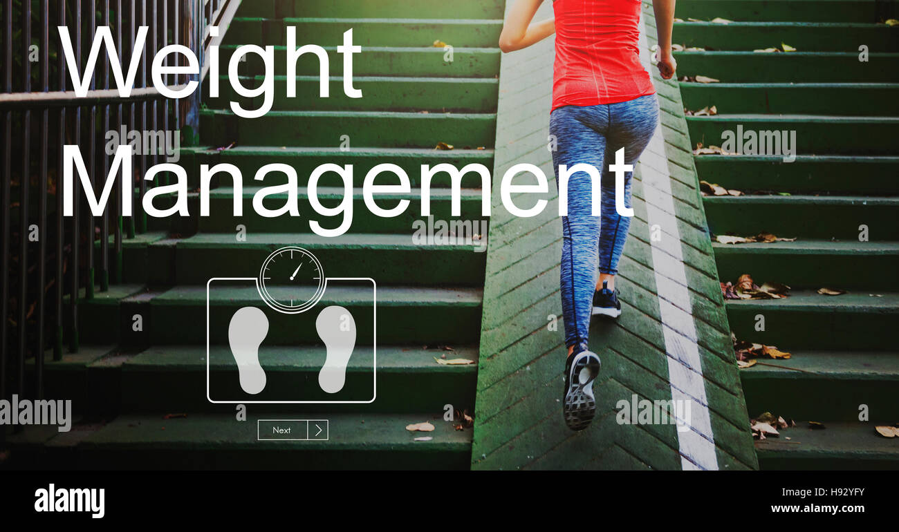 Weight Management Exercise Fitness Healthcare Concept Stock Photo - Alamy